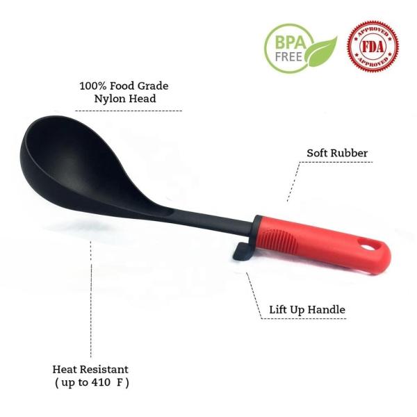 Quality Sustainable Kitchen Cooking Utensil Set with Rotating Stand and TPR PP Handle for sale