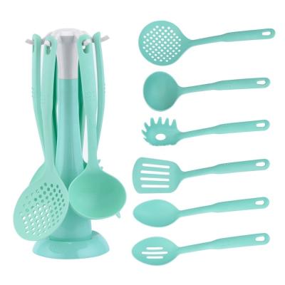 Cina Strumenti da cucina sostenibili Set 7 pezzi Strumenti in nylon per utensili da cucina non appiccicosi Blu in vendita
