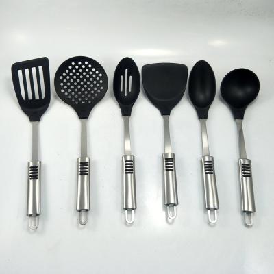 China Nylon Kitchen Utensils Set with Rotating Stand and Multi-functional Kitchen Gadgets for sale