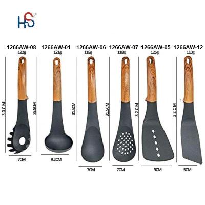 China Kitchen Accessories Cooking Utensils Non Toxic Customized with Black ABS Handle Tools for sale