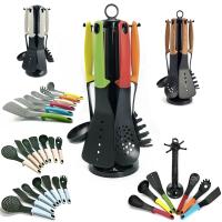 China Cookware Sets Compact Nesting Nylon Kitchen Utensil Set Eco Friendly Kitchen Gadgets for sale