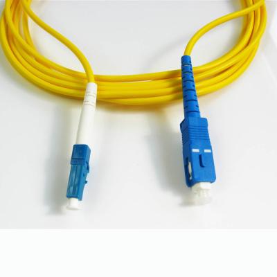 China 3m 9 125 Fiber Cable , Single Mode Fiber Jumpers For Communication for sale