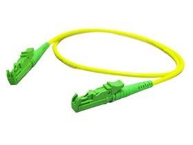 China 9/125 APC Single Mode Fiber Patch Cord G652d Fiber Grade With PVC Jacket for sale