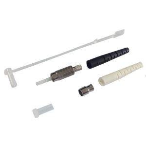 China DIN Single Mode Fiber Connectors Circular Shape For FTTH Network for sale