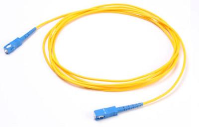 China FTTH Single Mode Fiber Patch Cord 9/125 Duplex SC / UPC  - SC / UPC Fiber Optic Patch Cord for sale