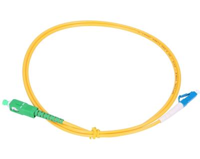 China LC / UPC - SC / APC SM 9/125 Simplex 2.0mm 3 meter Fiber Optic Patch Cord for sale