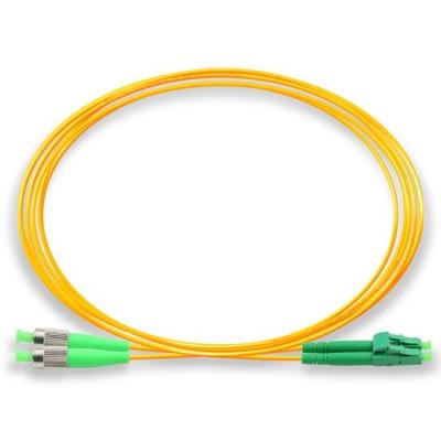 China 4Fiber LC APC to FC APC 9/125 OS2 Single - Mode Duplex Fiber Optic patch cord for sale