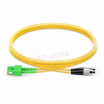 China Single Mode Fiber Optic Patch Cord SC / APC to FC / UPC Duplex 2.0mm for sale
