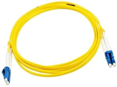 China Single Mode Duplex Fiber Patch Cord LC UPC to LC UPC Duplex 2.0mm PVC(OFNR) 9/125 for sale