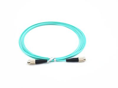 China Om3 50 / 125 mm FC Upc  to FC UPC Simplex Multimode Optical Fiber Patchcord 3.0mm for sale