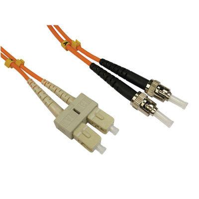 China Duplex SC to ST Multimode Fiber Patch Cord OM2 OM1 Fiber Optic Cable for sale