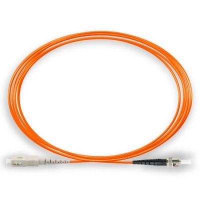 China Simplex Multimode Fiber Optic Patch Cables 3.0mm OM1 PVC ST - SC / PC 1M for sale