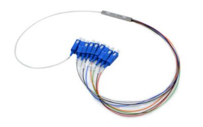 China Mini PLC Optical Fiber Splitter 1260 ~ 1650nm Operating Wavelength Singlemode for sale