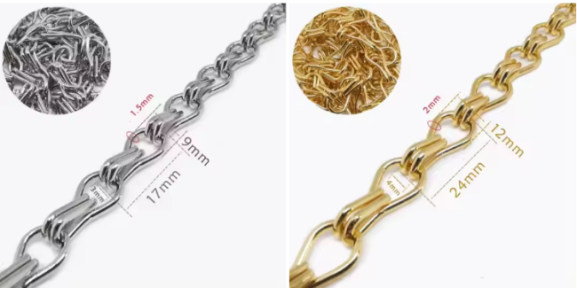 Aluminum chain link curtain installation example