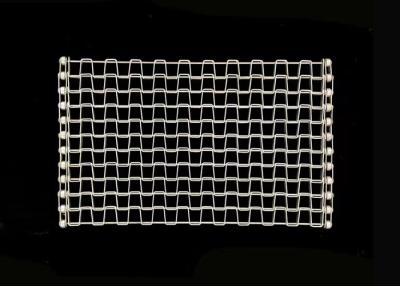 China Mesh 1" × 1" Metal Honeycomb Conveyor Belt For Fiber Laser for sale