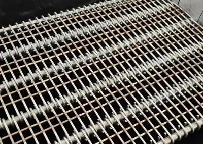 China Ss 201 304 Stainless Steel Wire Mesh Belt Flex Wire Ring Eye Link With Chain for sale