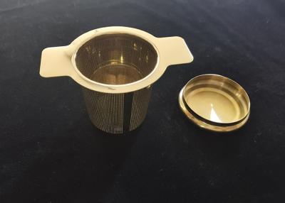 중국 핸들과 Lid와 전해 연마 금속 분체 잎 차 체 판매용