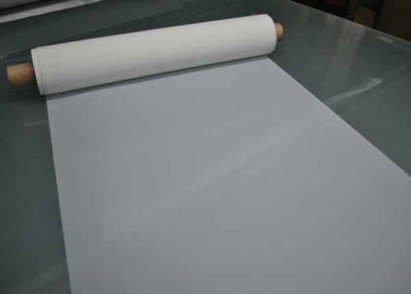 High Precision Polyester Silk  Screen Printing Mesh White For Glass Printing