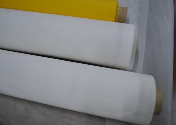 High Precision Polyester Silk  Screen Printing Mesh White For Glass Printing