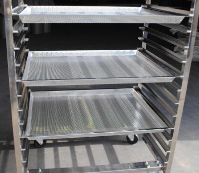 China Customizable Stainless Steel Rack Trolley With Wheel Width & Number Of Shelves for sale