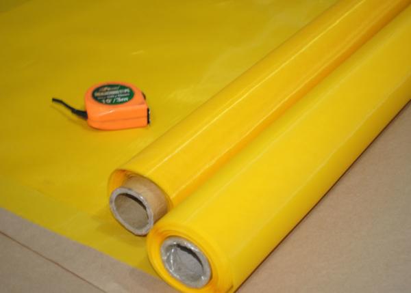 Silk Screen Printing Monofilament Polyester Mesh , 165T -31 Tensile Bolting Cloth Yellow