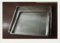 China 304 Stainless Steel Wire Mesh Tray With Rectangular For Filtering for sale