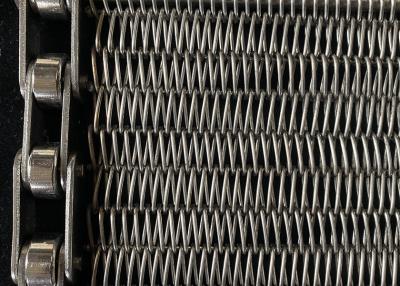 China Cinturão transportador Gratex de malha de aço inoxidável de alta temperatura para a indústria alimentar à venda
