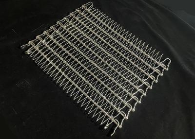China Resistência a baixas temperaturas de aço inoxidável de barras flexíveis de malha de arame espiral de conveyor com borda de ligação em forma de U à venda