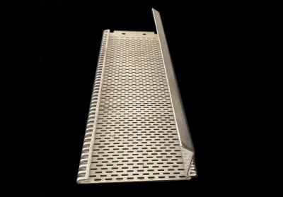 China Industrial Tunnel Furnace Metal Stainless Steel 304 Baffle Plate Link Chain Perforated Plate Conveyor Mesh Belt ss316 for sale