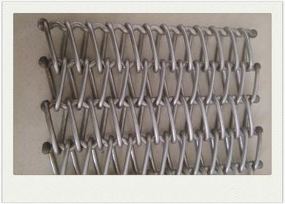 China Correia transportadora da rede de arame SUS310, correia equilibrada do weave sob 1200 graus à venda