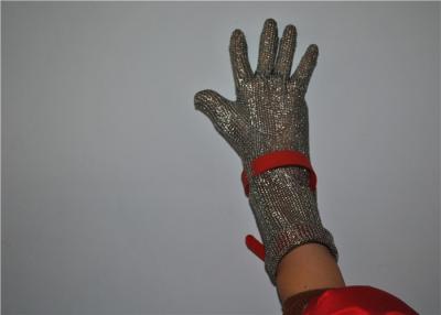 Guantes ergonómicos del acero inoxidable con el gancho de acero usado en la transformación de los alimentos industrial