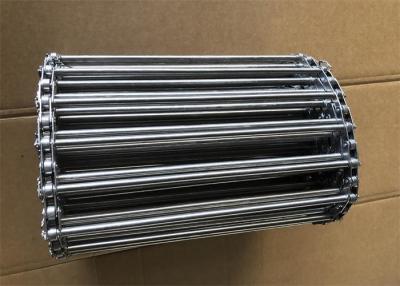China Custom Made Stainless Steel Support Shaft Chain Rod Conveyor Belt Metal Cross Rod Ladder Track Mesh Belt for sale