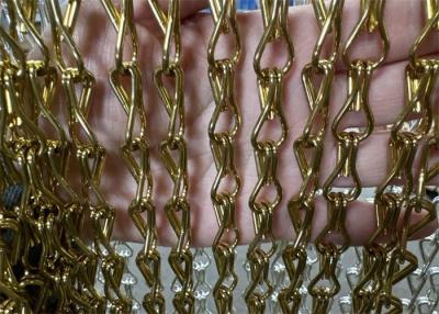 China Decorative Aluminum Double Hook Metal Mesh Curtain For Ceiling/Railing /Overlay Surfaces/Sunshades/Cabinet for sale