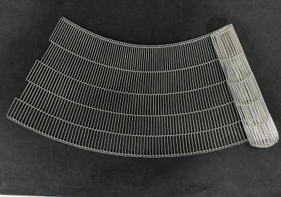 China 304 316 Stainless Steel Wire Food Pizza Oven Rod Ladder Chocolate Enrobing Chain Link Conveyor Belt for sale