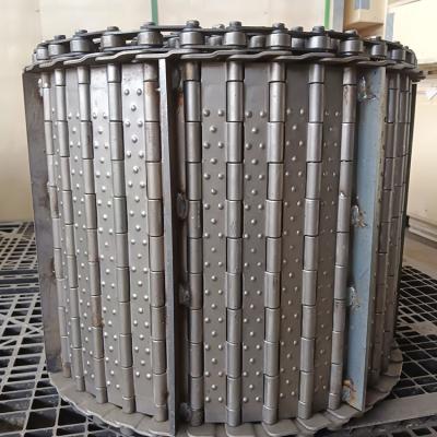 China Customized Steel Scraps Conveyor Chain Hinged Chip Conveyor Belt for sale