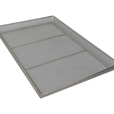 China Stainless Steel 304 Metal Wire Mesh Tray Sheet Metal Sheet Drying Tray For Dehydrator Dryer for sale