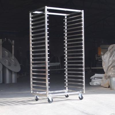 China Maximum Storage Capacity Stainless Steel Trolley With 16 Tiers Customizable L Blade Thickness for sale