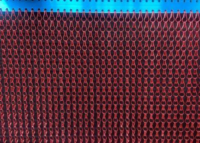 China angepasste Farbe Doppelhakenkette Fliegenvorhang Mesh Dekoratives Aluminiummetall zu verkaufen