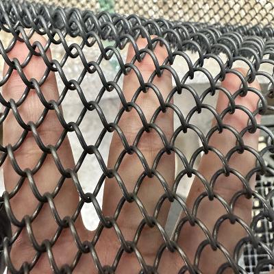 China Graphite black  Aluminium Chain Link Wire Mesh coil Curtain ceiling  for Hotel or restaurant interior  architectural decoration for sale