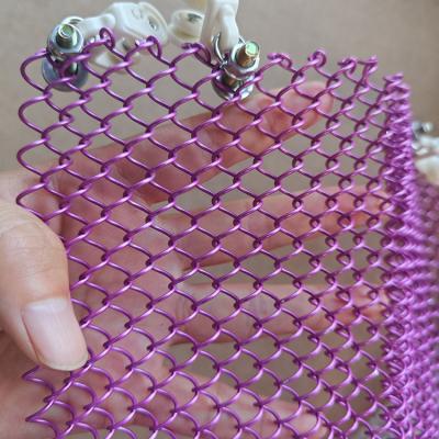 中国 アルミニウムカスケードコイルドレープ金属メッシュカーテン（天井およびパーティション用） 販売のため