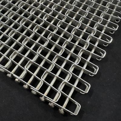 China 304 Flat Stainless Steel Wire Mesh Conveyor Belt For Heavy Machine   Shrink wrap conveyor for sale