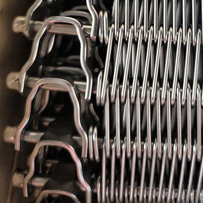 China Food Bread Cooling Tunnel  Line Mesh Chain Conveyor Belt For Bakery Cookie Biscuit for sale