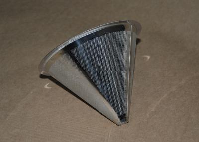 China Washable Stainless Steel Wire Mesh Filter Conical Coffee Filter for sale