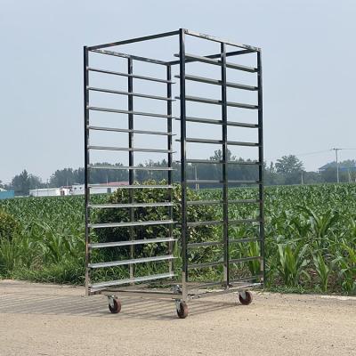 China Commercial Kitchen 304 Stainless Steel Drying Bakery Display Cooling Tray Trolley for sale