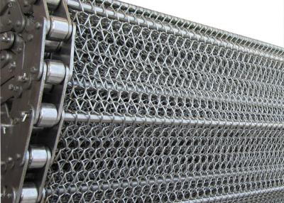 China Light Weight Conventional Wire Mesh Conveyor Belt / Chain Link Fencing for sale