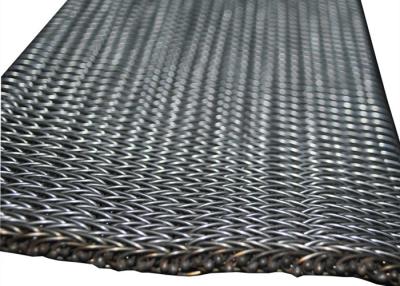 China Light Weight Conventional Wire Mesh Conveyor Belt / Chain Link Fencing for sale