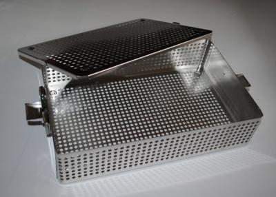 Cina acciaio inossidabile dell'autoclave del cesto metallico del metallo di sterilizzazione di 28x20x6cm 304 316 316L in vendita