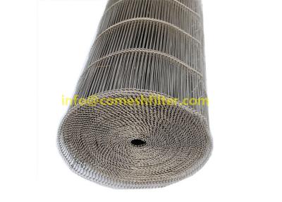 China Van de de verbindingstransportband van Oven Ladder Chain van de roestvrij staalpizza hult de Vlakke Draad Mesh Flex Belt voor chocolade, 304 316 Te koop