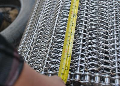 中国 食品等級304のステンレス鋼の螺線形の網ベルト4mの幅 販売のため