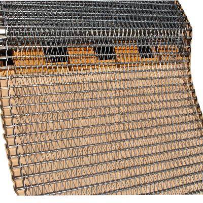 China 201 Resistance High Temperature Oven Spiral Conveyor Belt for sale